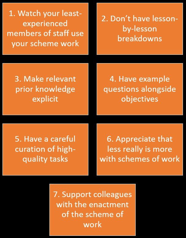 Tip 41. Seven ideas to improve a scheme of work - Tips for Teachers by ...